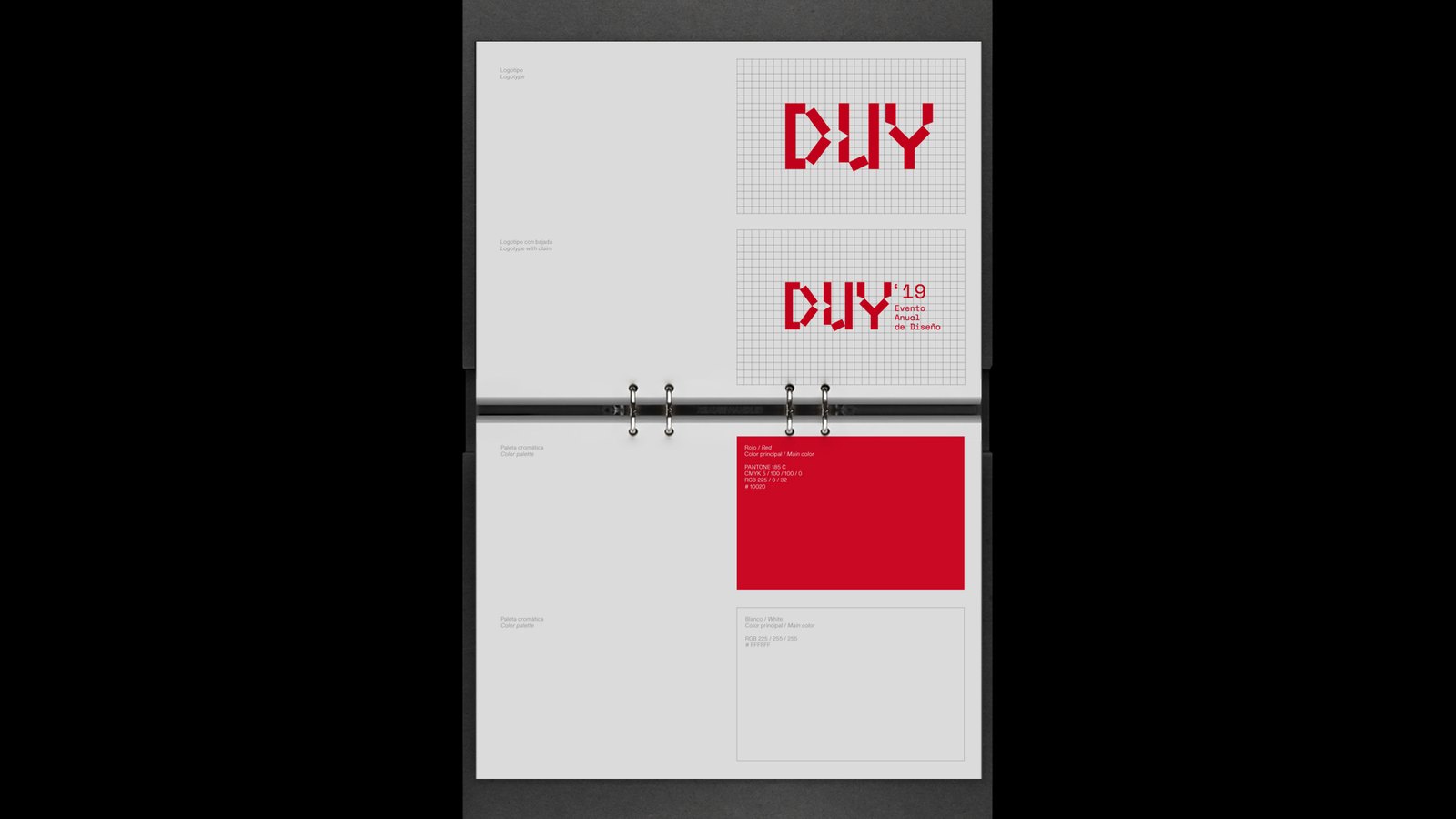 DUY 19: identidad monocromática para imaginar el futuro del diseño en ...